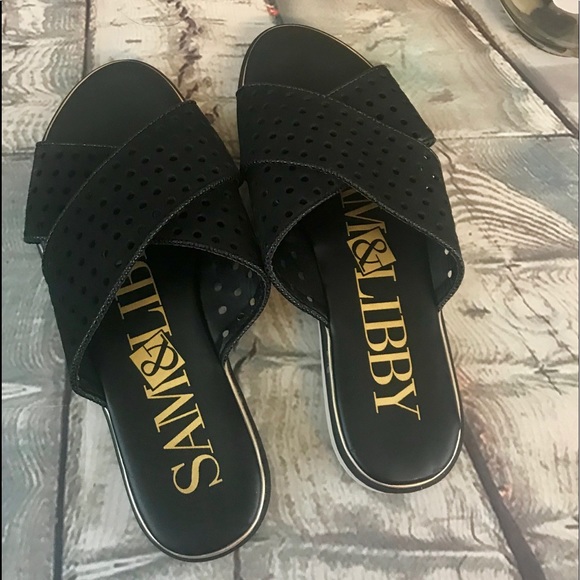 Sam & Libby | Shoes | Sam Libby Black Sandals | Poshmark